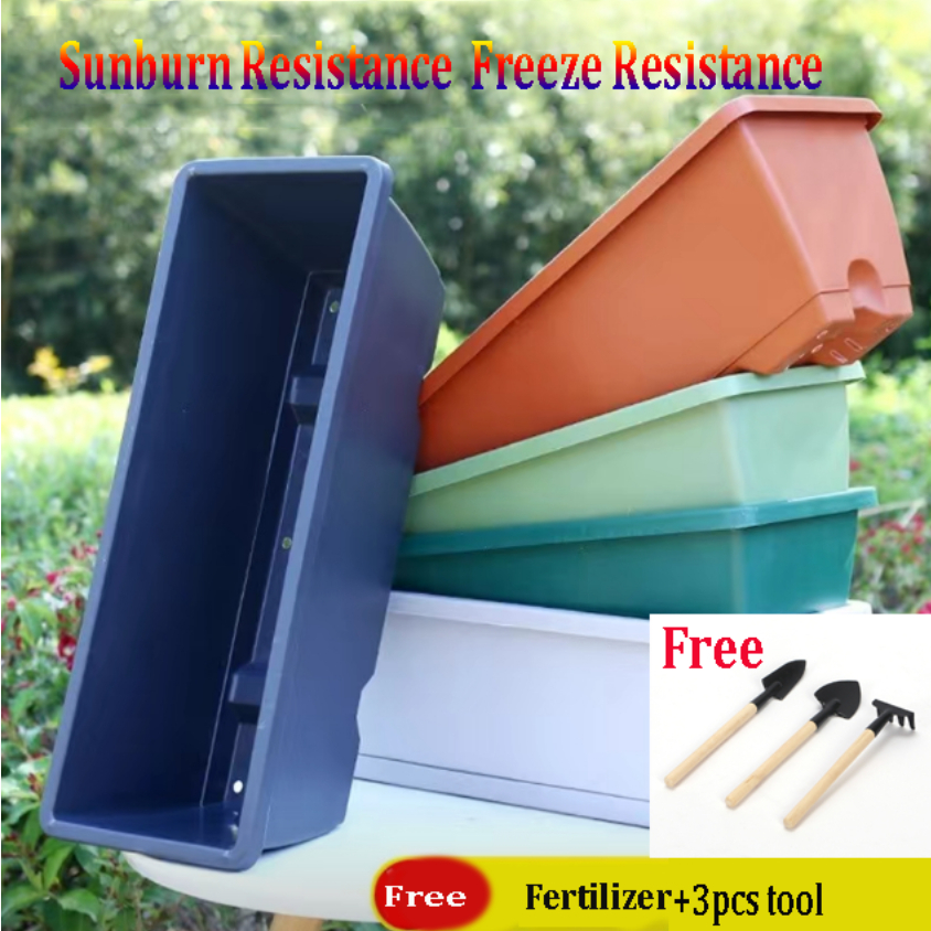 【Local buy2pots free seeds】Large-sized pot Planters Flower Rectangle ...