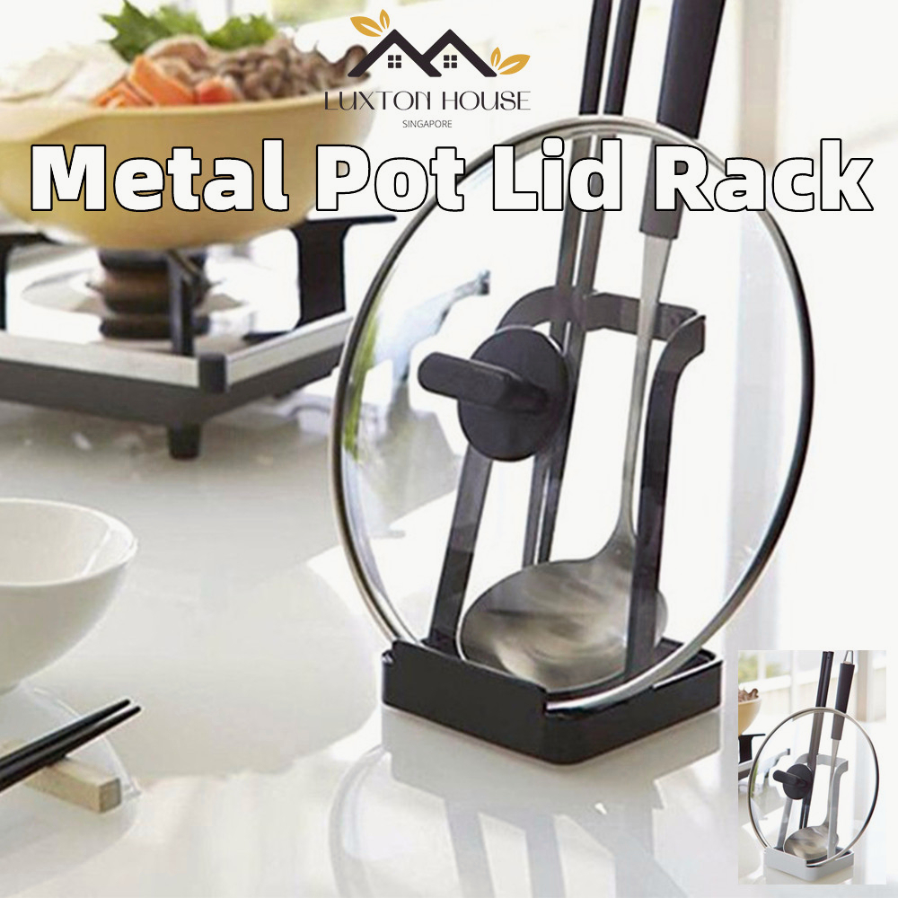 {SG} Premium Pot Lid Rack 15×10cm Kitchen Organizer Rack Spoon Rest ...