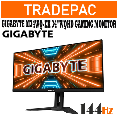 GIGABYTE M34WQ-EK 34" IPS WQHD 3440*1440 144Hz 8BIT 1MS HDR400 KVM ...