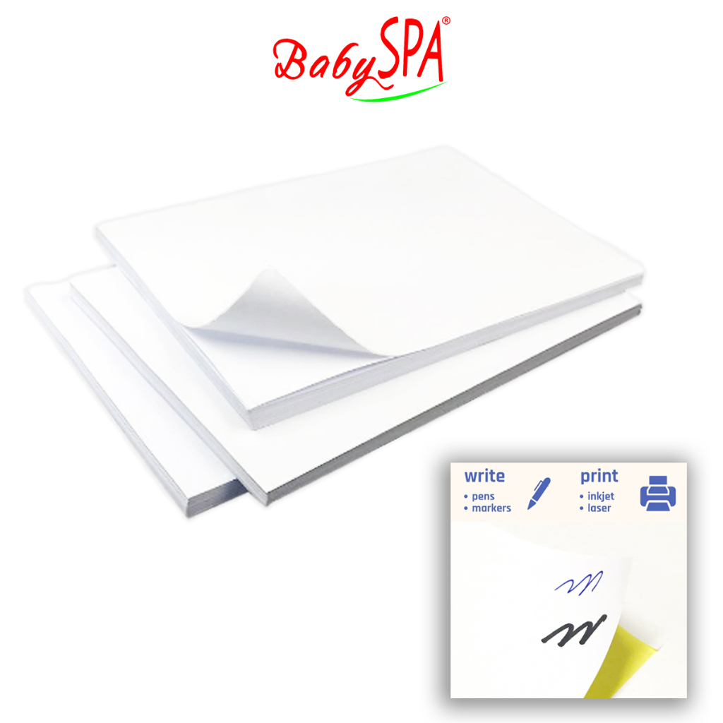 ♥♥♥ 𝐒𝐆 𝐒𝐞𝐥𝐥𝐞𝐫 BabySPA Art Paper Sticker Glossy Label Self Adhesive ...