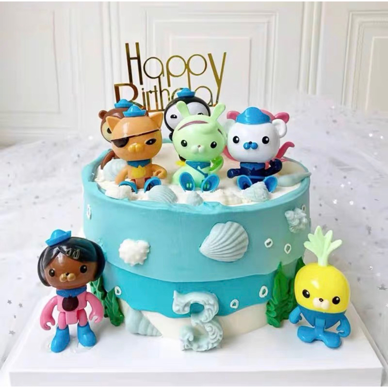 octonauts birthday cake topper decoration toys figurines | Shopee Singapore