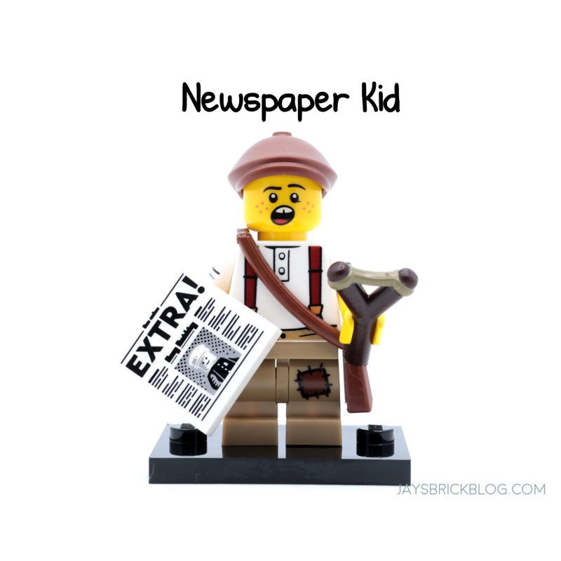LEGO MF24 Minifigure Series - Newspaper Kid | Shopee Singapore