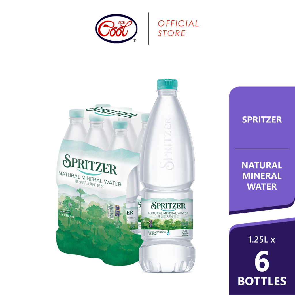 Spritzer Natural Mineral Water 1.25L x 6 Bottles [CTN] | Shopee Singapore