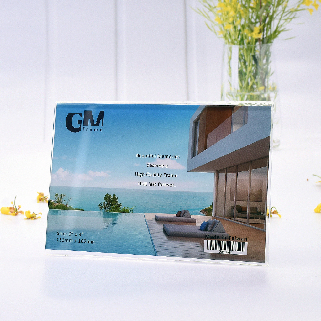 Acrylic Transparent L-Shaped Landscape Stand | Acrylic Photo Frame | 3R ...