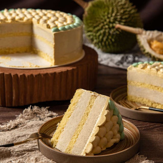 Melvados - D24 Durian Mousse Round Cake (Halal) | Shopee Singapore