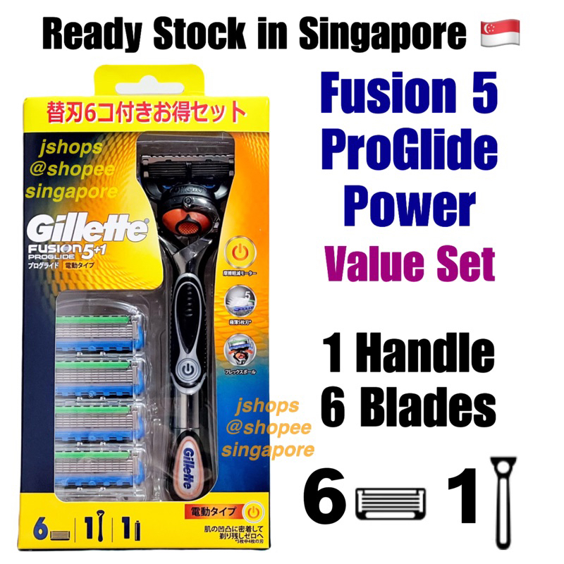 【Ready Stock in SG】Gillette ProGlide5 Power Fusion5 Fusion 5 ProGlide 5 ...
