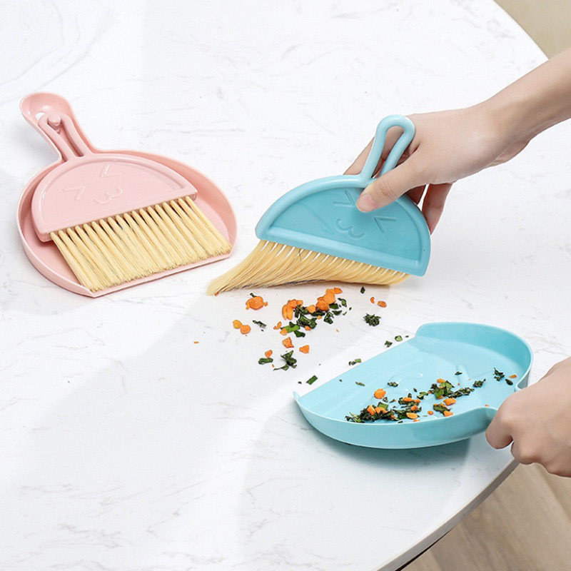 (SG Stock) Broom Dustpan Set Mini Plastic Hand Dust Pan Brush for Table ...