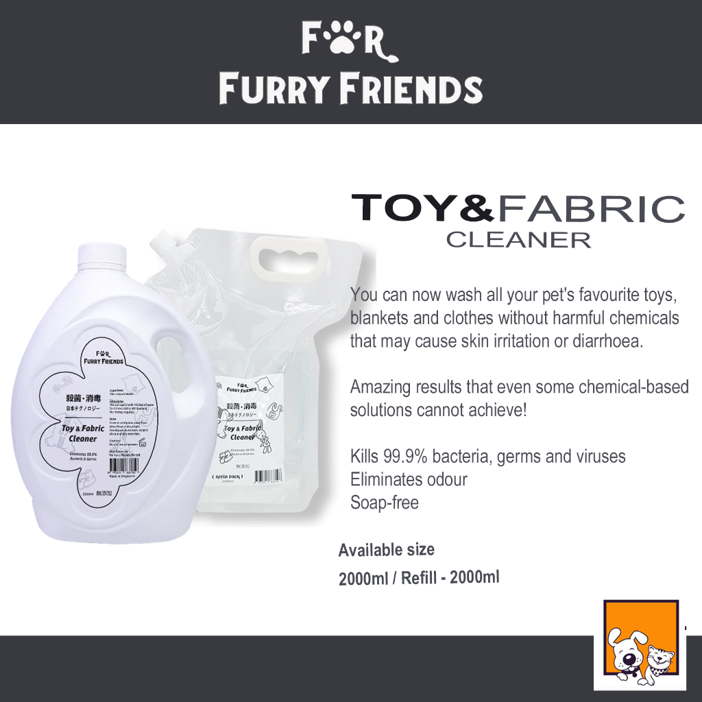 For Furry Friends Toy & Fabric Cleaner (2000ml / Refill 2000ml ...