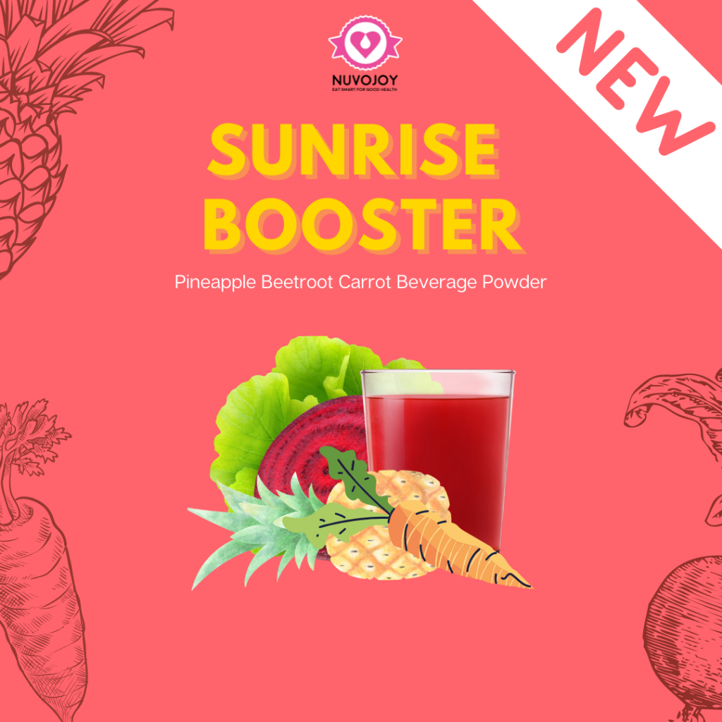 Sunrise Booster (Pineapple, Beetroot & Carrot) Beverage Powder - Low GI ...