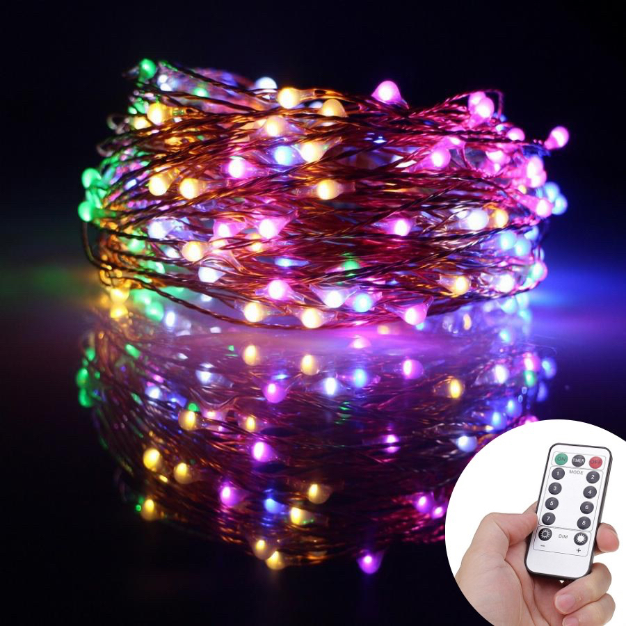 10 Meters 100 Led USB Operated Copper Wire Led String Light , Multi ...