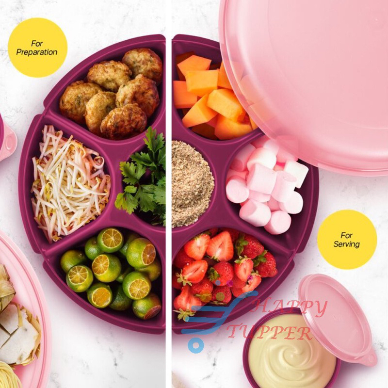 Tupperware Gourmet Serving Center (snack organiser set) | Shopee Singapore