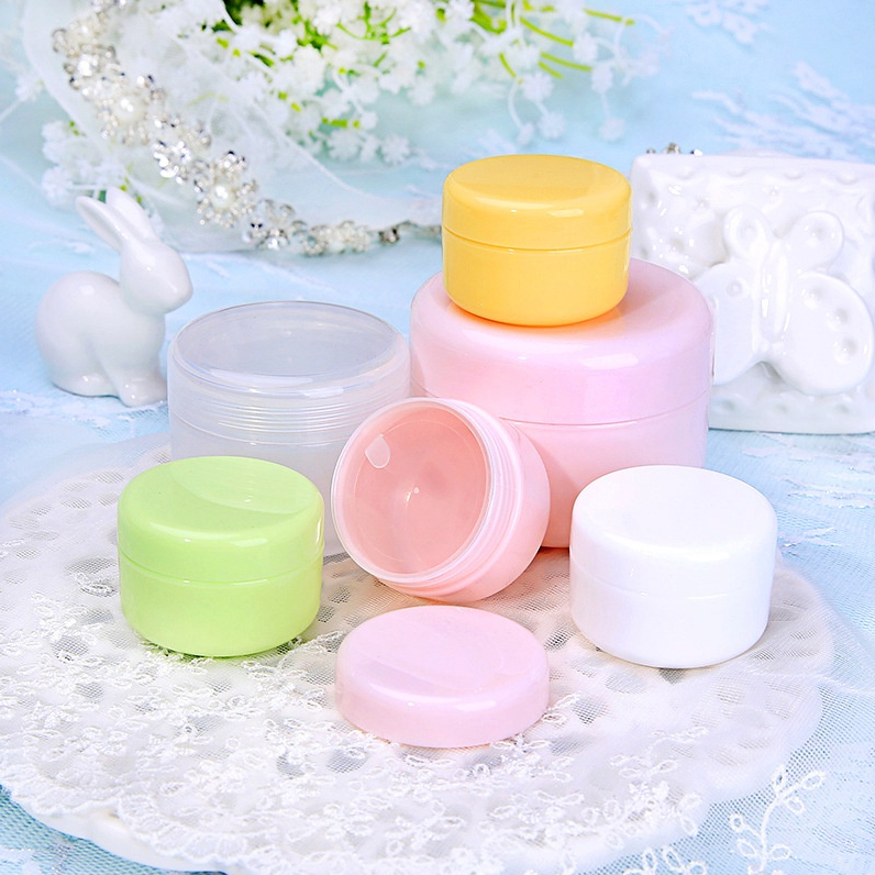 10/20/30/50g Portable Colorful Cream Jar Face Lotion Cosmetic Box Round ...