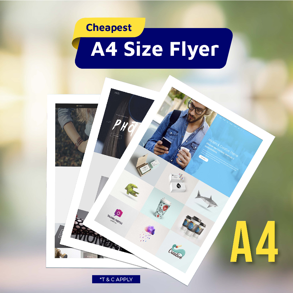 A4 Size Flyer / Brochure Express Printing | Shopee Singapore