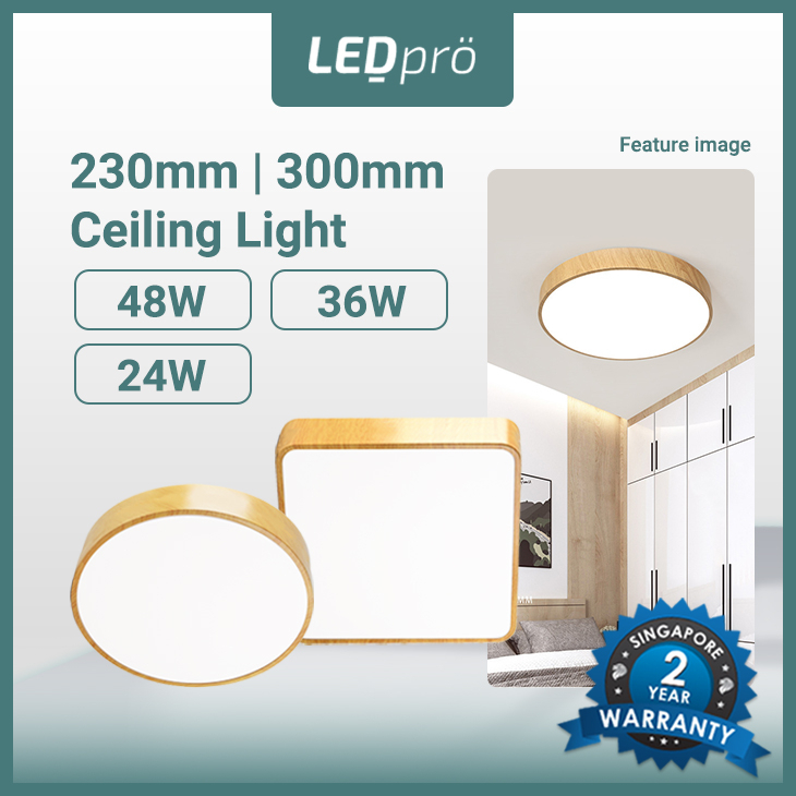 LED PRO LED Ceiling Light Tri-tone 230/300MM 48W/36W/24W Ceiling light ...