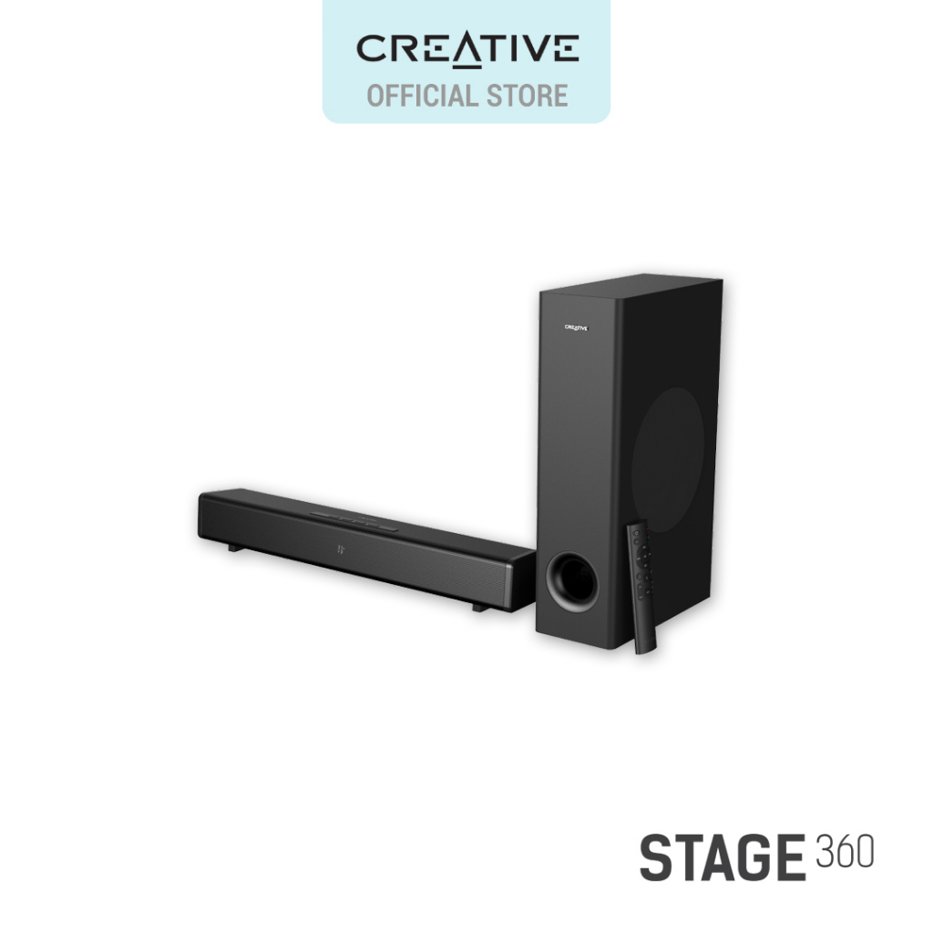 Creative Stage 360 - 2.1 Soundbar with Dolby Atmos and Subwoofer for TV ...