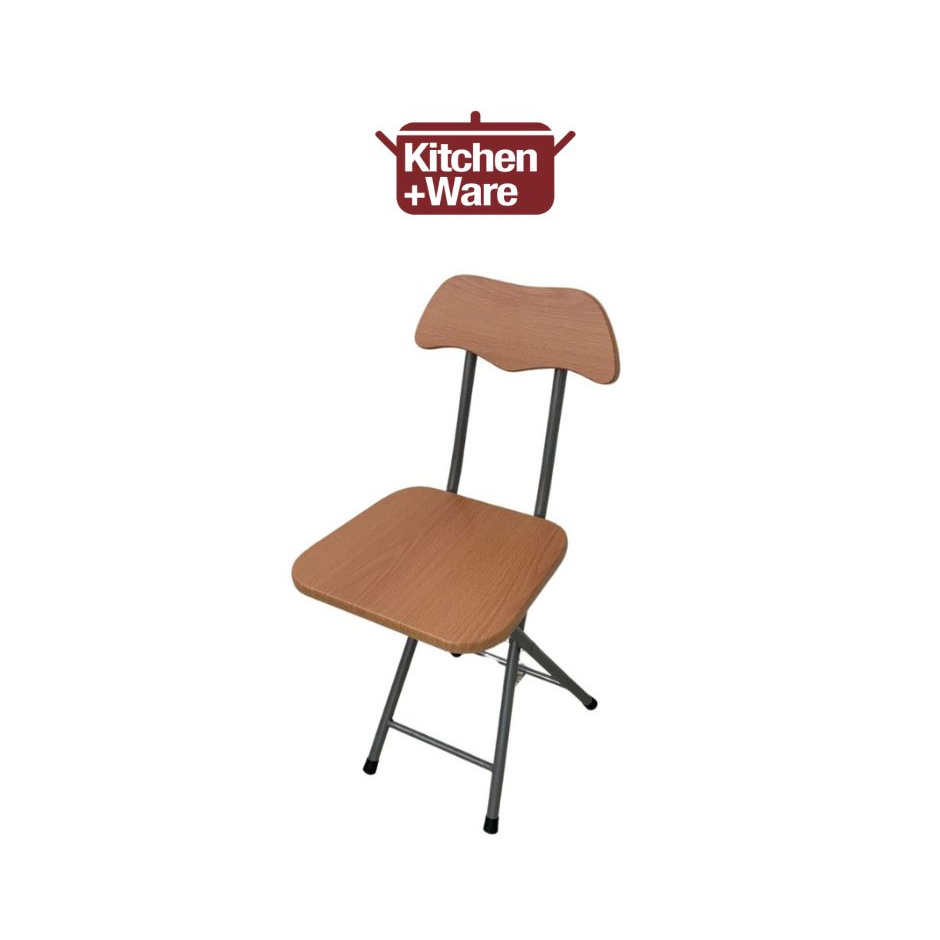 Simple Portable Folding Chair / Metal Frame Wooden Seat Folding Chair ...