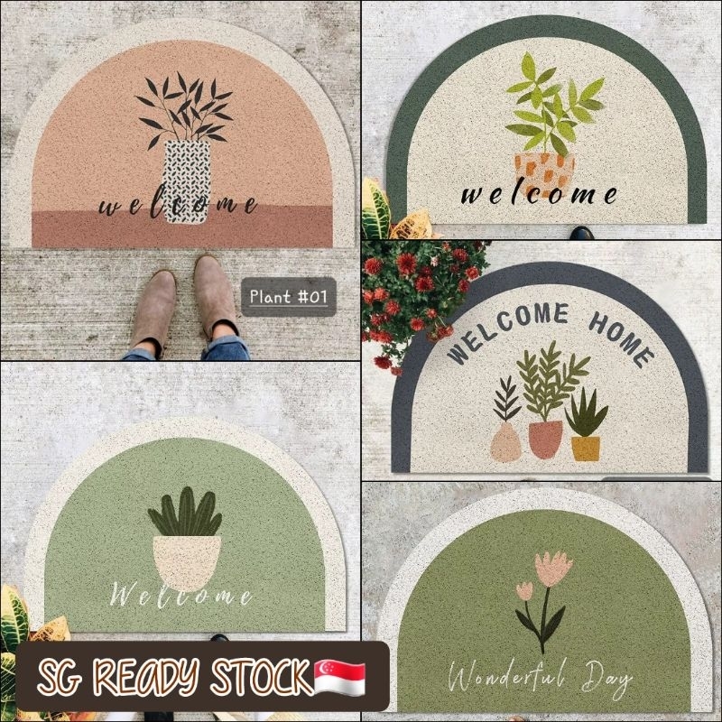 Door Mat Entrance Welcome PVC Wire Loop Gate ANTI SLIP TRAP DIRT CUTE ...