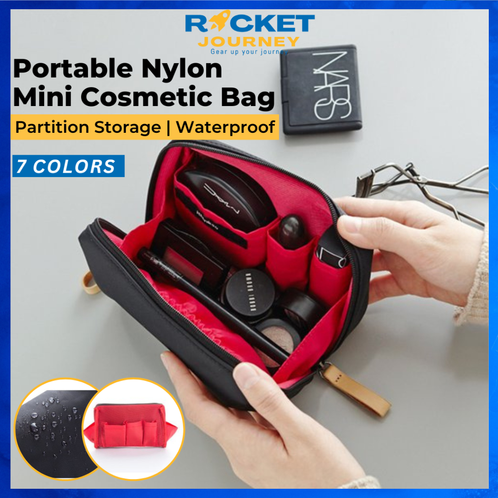 Nylon Waterproof Mini Cosmetic Bags Make Up Organizer Women Travel ...