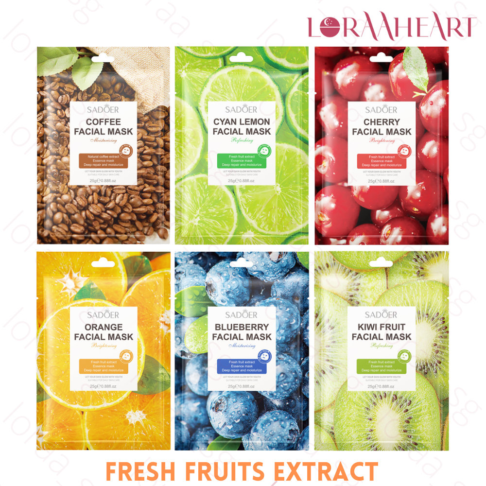 SADOER Fresh Fruits Masks Series - 25g | Shopee Singapore