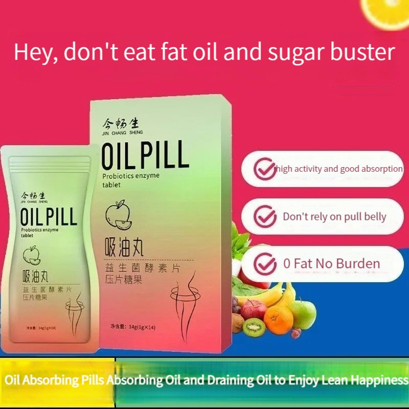 💎SG stock💎Probiotic oil absorption pills enzyme candy reduce fat thin ...