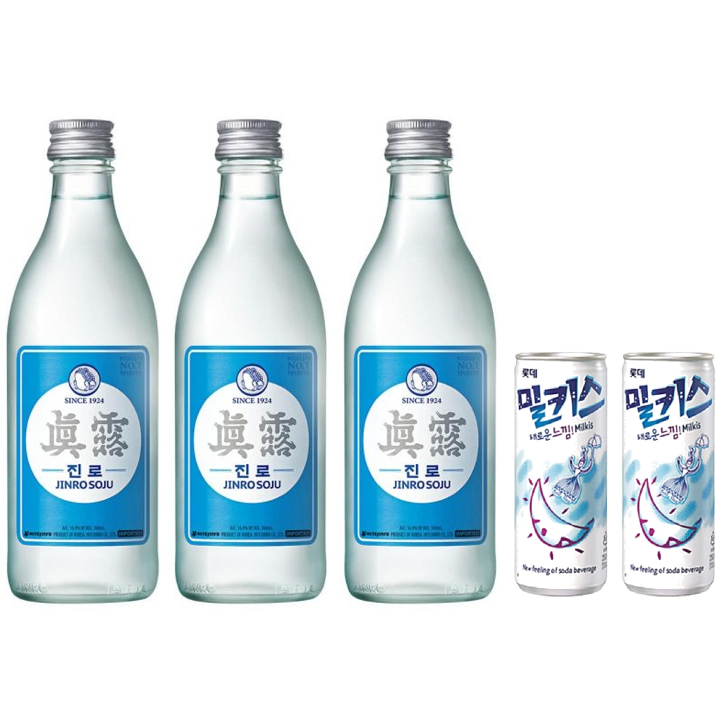 Jinro Is Back - An Original Soju - 16.5% abv - 3 Pack Bundle (03 x ...