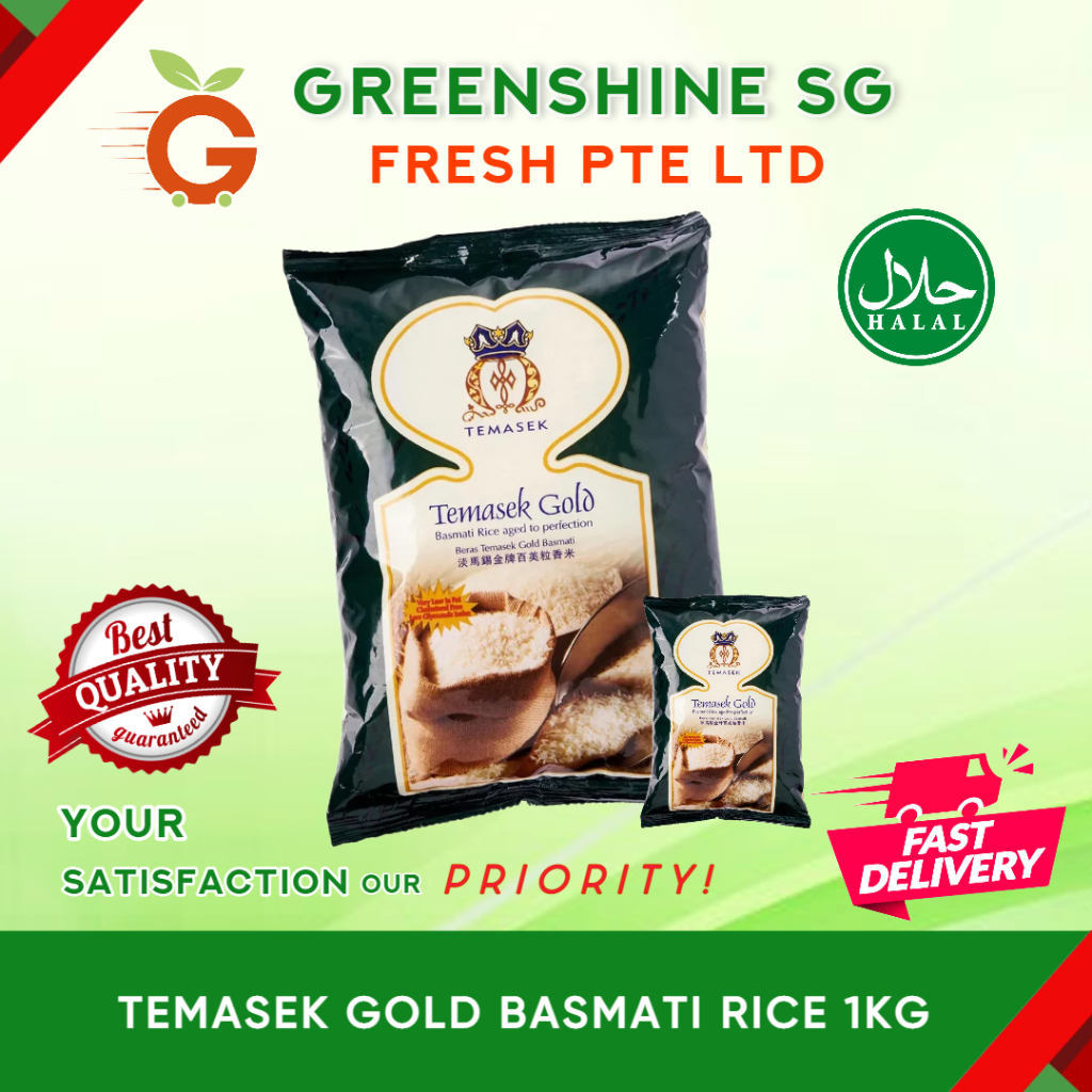 TEMASEK GOLD BASMATI RICE 1KG | Shopee Singapore