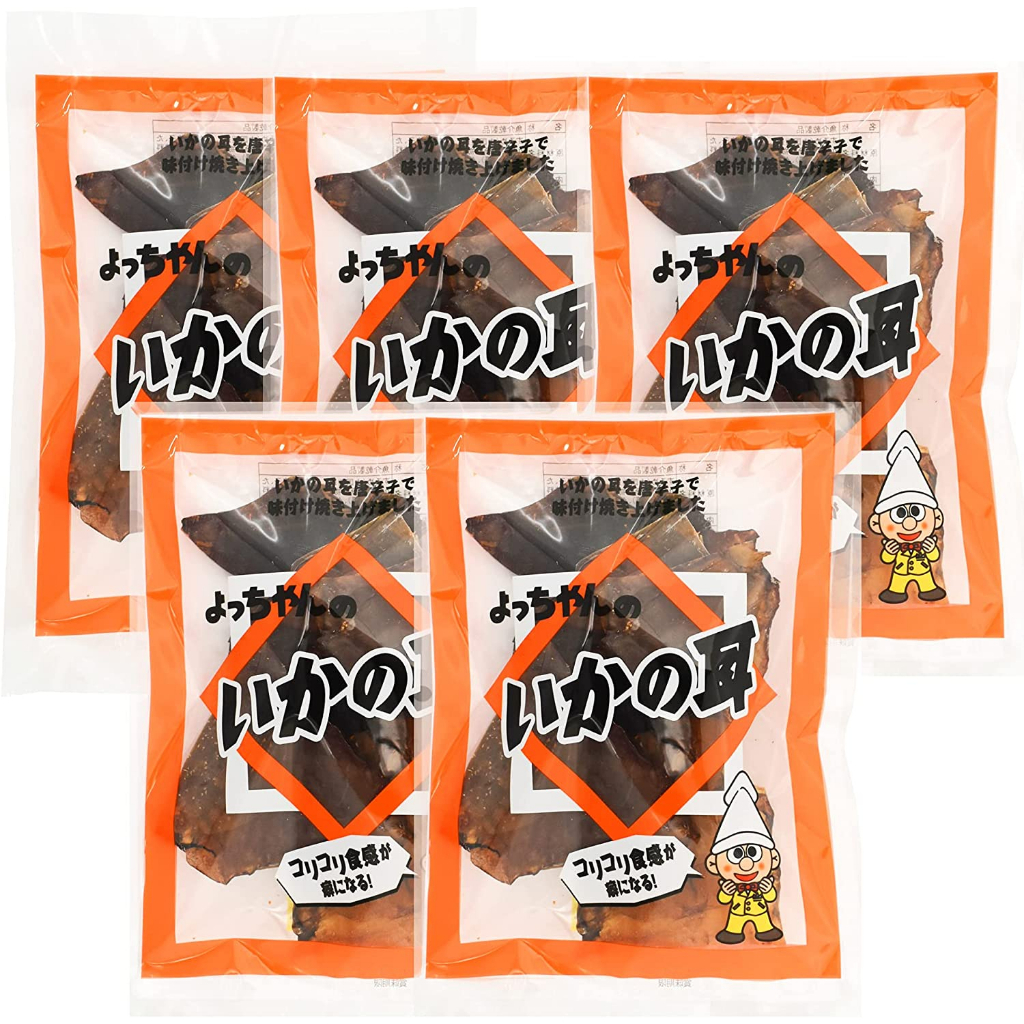 Yotchan Ika no Mimi 38g x 5 bags Dry Seafood Snacks Dried squid (Direct ...