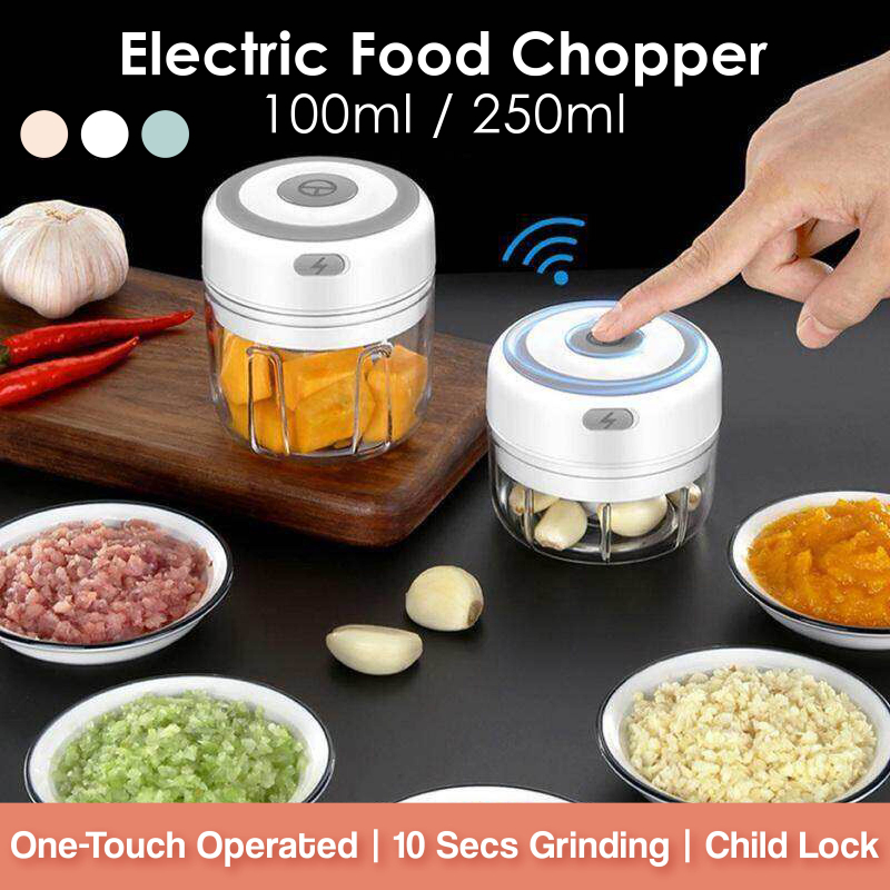 [SG INSTOCKS] Electric Food Chopper / USB Garlic Chopper / Kitchen ...