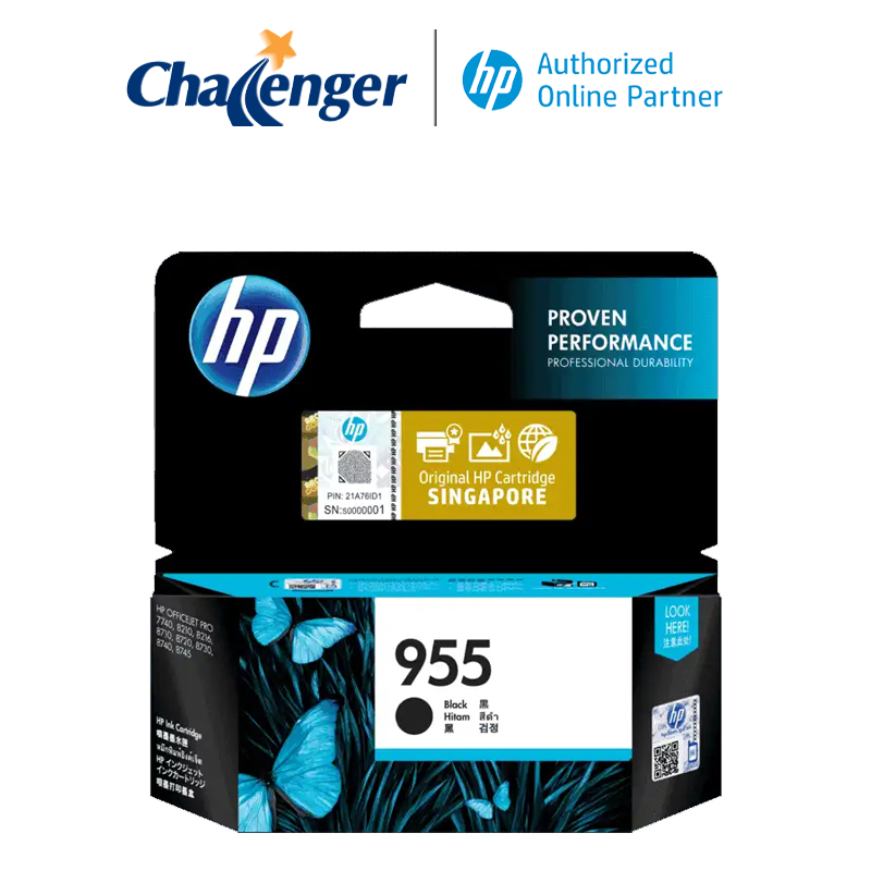 HP 955 Original Ink Cartridge (Black/Cyan/Magenta/Yellow) | Shopee ...