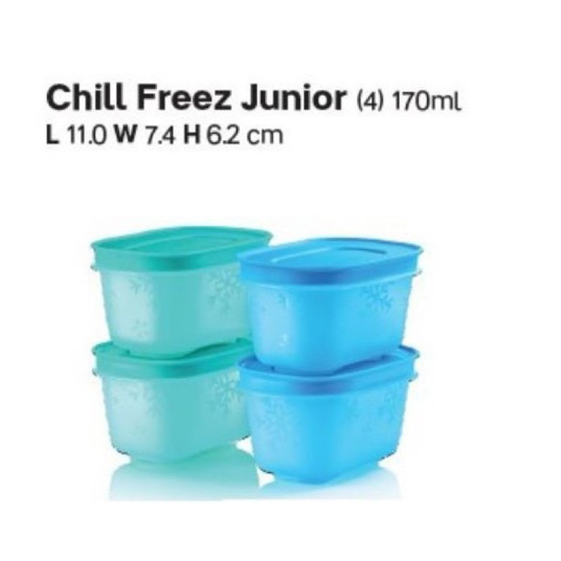 Tupperware Chill-freeze 170ml (4pcs) | Shopee Singapore