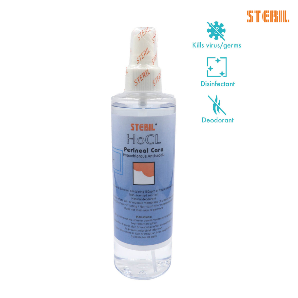Steril Medical HoCL (Hypochlorous Acid) Perineal Care Antiseptic ...