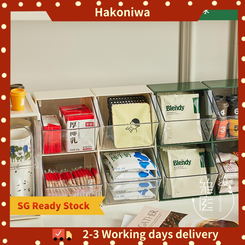 [SG Stock] Japanese Style Tea Coffee Bag Storage Box in Office Capsule ...