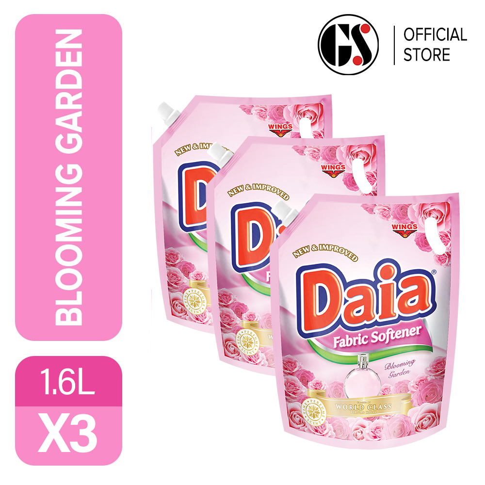 Daia® Fabric Softener Blooming Garden 1.6L x 3 [3 PKT] | Shopee Singapore