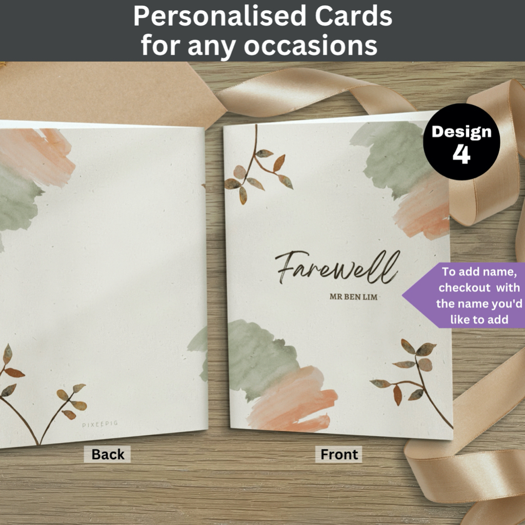 SG Personalised Happy Birthday, Thank You, Farewell, Congrats ...