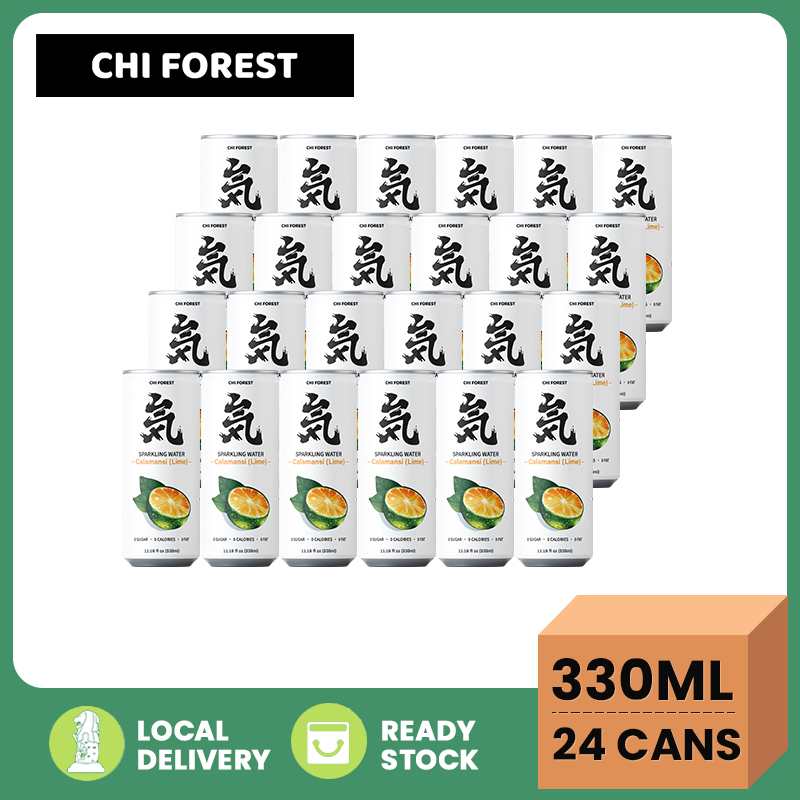 Chi Forest 元气森林 Zero Sugar Soda Sparkling Water 330ml × 24 Cans (Genki ...