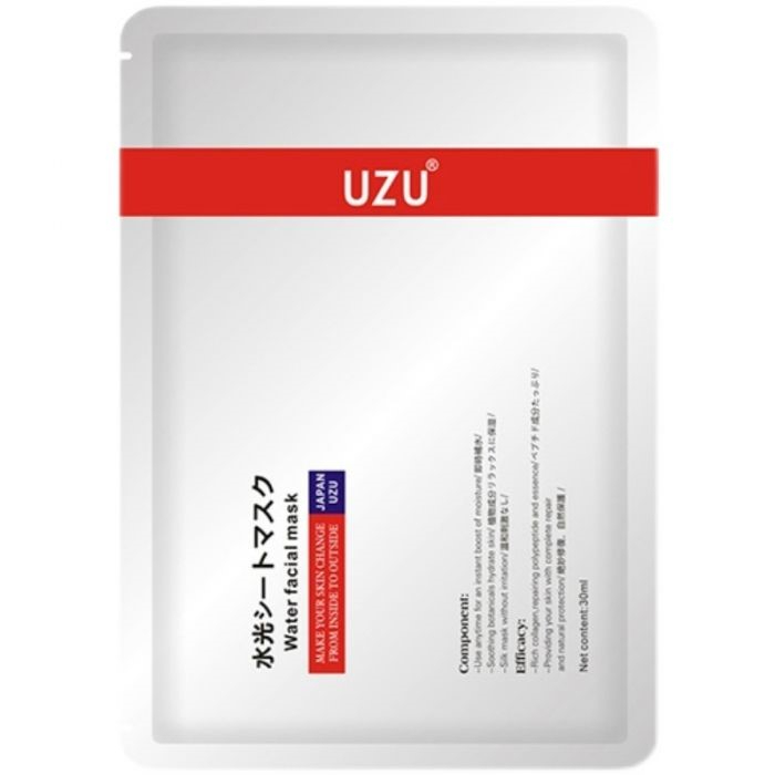 UZU Water Facial Mask Rich Collagen Repairing Polypeptide & Essence ...
