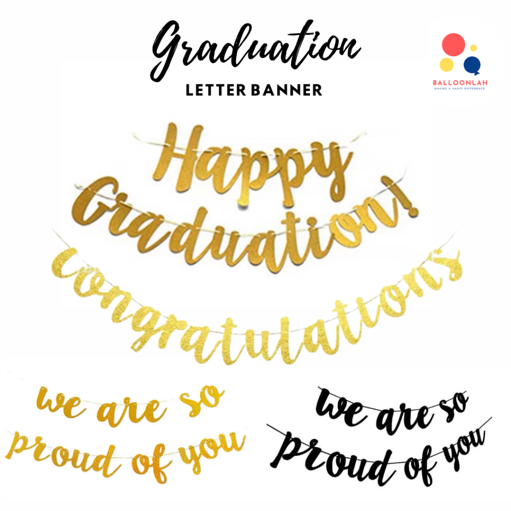 Graduation Party Banner Congratulations Convocation [READY STOCK IN SG ...