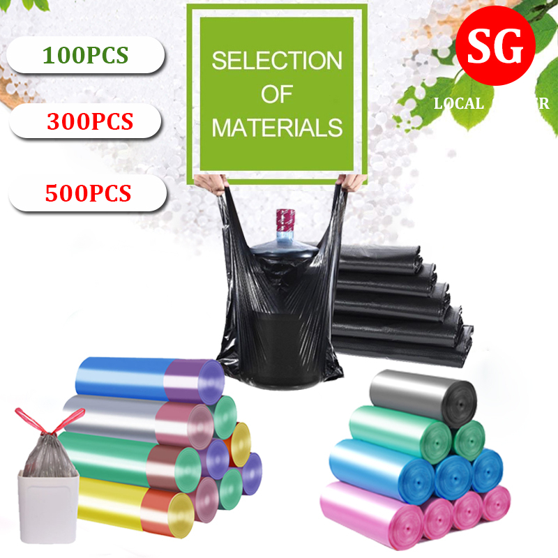 🇸🇬【SG stock】Thicken Garbage Bag Portable Handle /Trash Bags / Rubbish ...