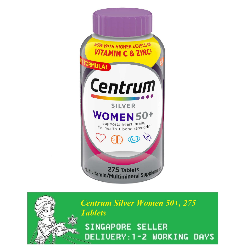 Centrum Silver Women 50+, 275 Tablets(Exp:11/2026) | Shopee Singapore