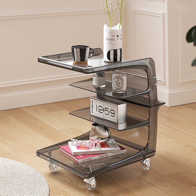Trolley Cart Sofa Middle Movable Acrylic Storage Table Ancient Side ...