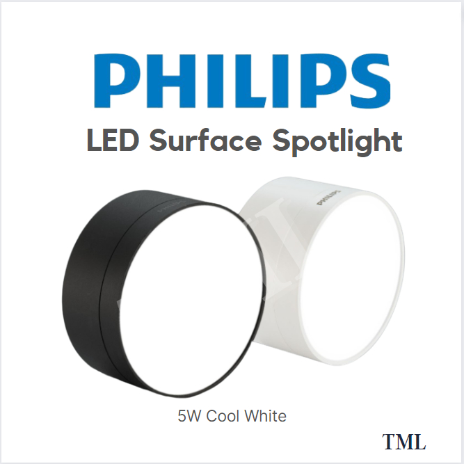 Philips LED Surface Spotlight Downlight 5W 9W Cool White TML | Shopee ...