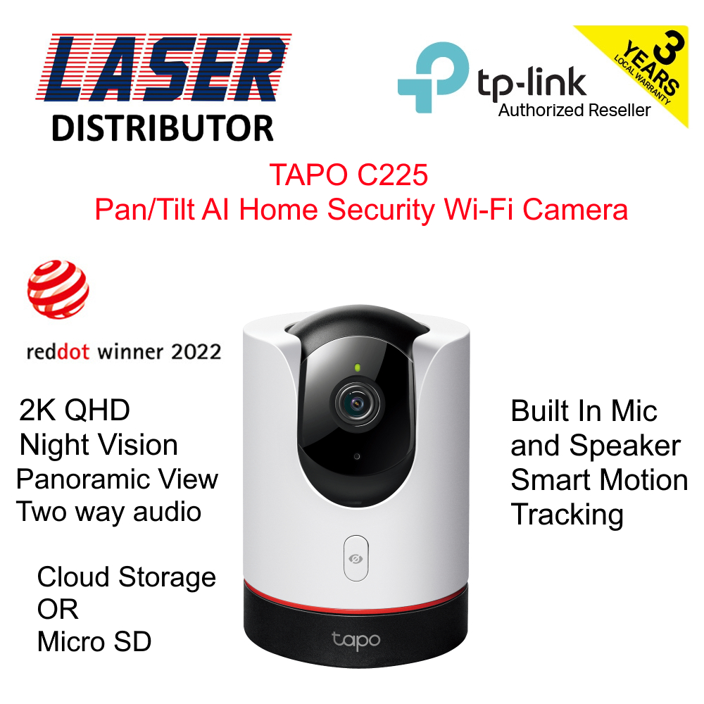 Tp-Link Tapo C225 New Pan/Tilt AI Home Security Wi-Fi Camera | Shopee Singapore