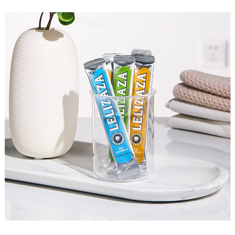 Portable Flavoured Mouthwash Sachet || Green Tea/Lemon/Mint Flavour ...