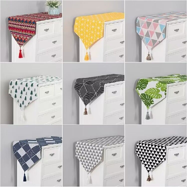 Table Runner Luxury Nordic Solid Color Anti-skid Heat Insulation Table ...