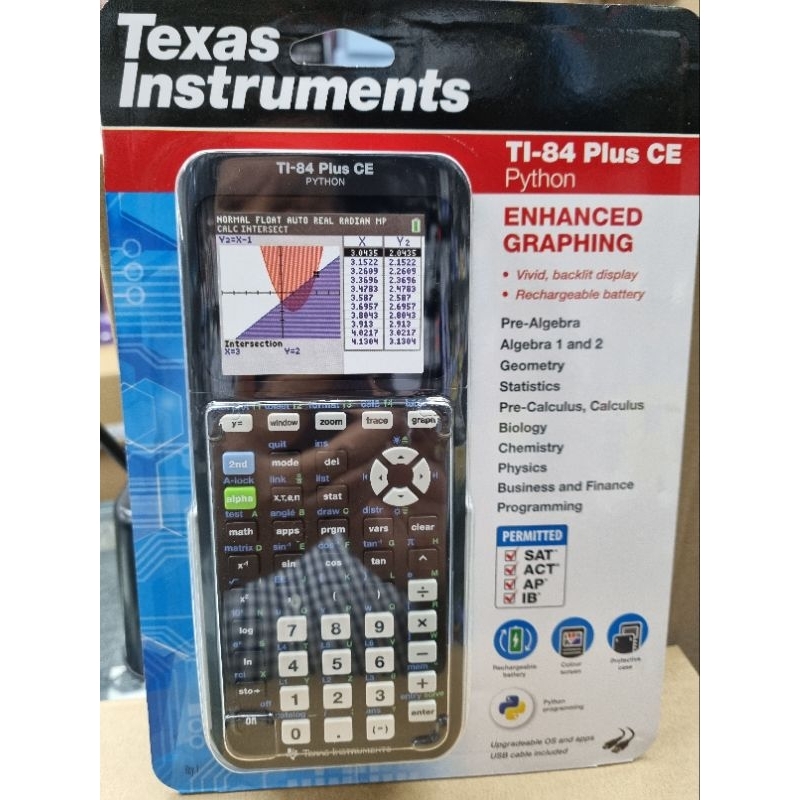 TEXAS INSTRUMENTS LATEST MODEL TI 84 PLUS CE PYTHON GRAPHING CALCULATOR ...