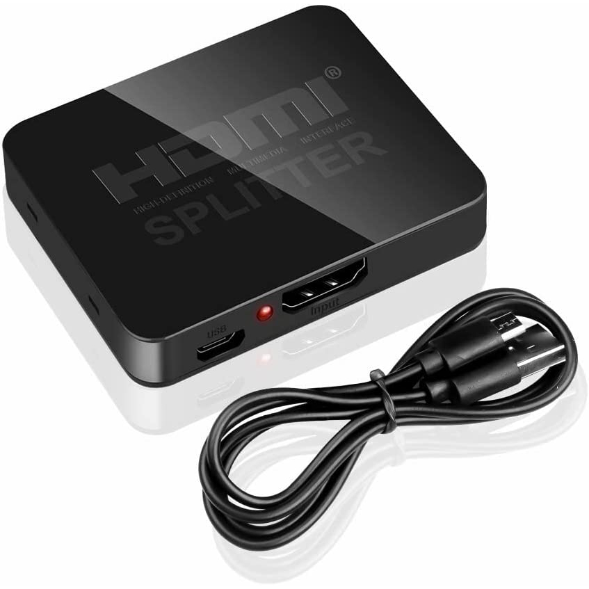 4K HDMI Switcher Adapter with 3 ft Hdmi Wire, Full HD Amplifier Dual ...