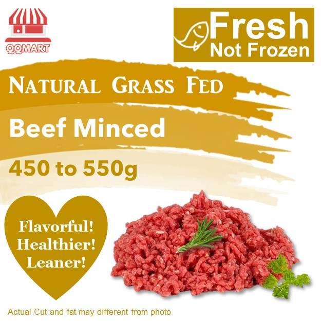 QQMart Australia Natural Grass Fed Beef Minced (Fresh Beef Not Frozen ...
