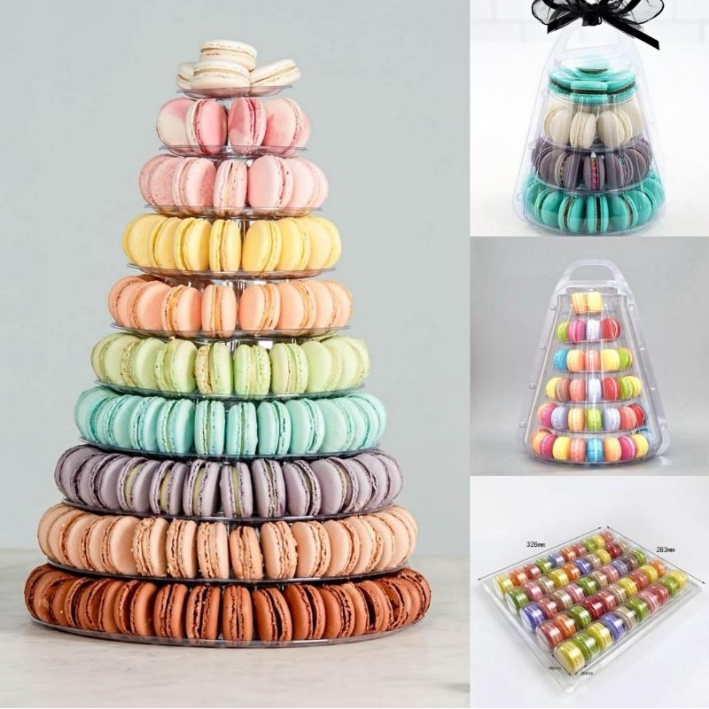 [SG🇸🇬 Fast Delivery] 4/6/10 Tier PET Macaron Display Tower/Stand ...
