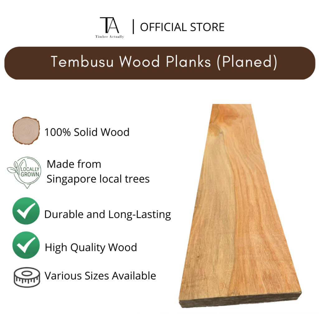 Tembusu Wood Planks - Planed (Fixed Size/Measurement) Solid Wood Plank ...