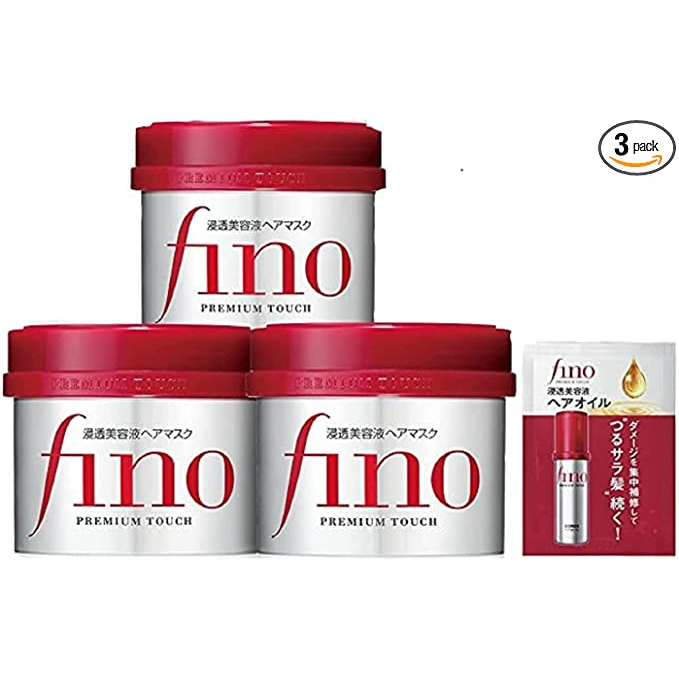 fino Premium Touch Penetration Essence Hair Mask 230g x 3 pieces | Shopee Singapore